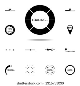 Loading Pie Icon Loader Icons Universal Stock Illustration 1316753030 ...