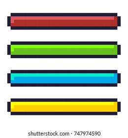 Loading Progress Bar Pixel Art Cartoon 스톡 일러스트 747974590 | Shutterstock