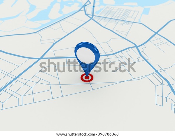 Location Marker Pointing Location Stock Illustration 398786068