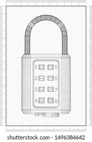 3,727 Lock Blueprint Images, Stock Photos & Vectors | Shutterstock