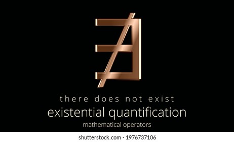Logical Operator There Does Not Exist Stock Illustration 1976737106 ...