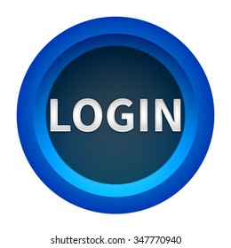 Button Login Round Shape 3d Vector: เวกเตอร์สต็อก (ปลอดค่าลิขสิทธิ์ ...