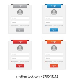 Contact Us Forms Stock Vector (Royalty Free) 171035504 | Shutterstock