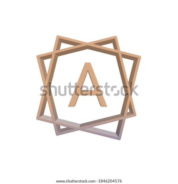 Logo 3d Template Design White Background Stock Illustration 1846204576 ...