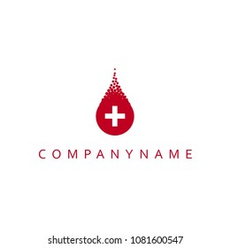 Logo Drops Cross Template Your Company 스톡 일러스트 1081600547 | Shutterstock