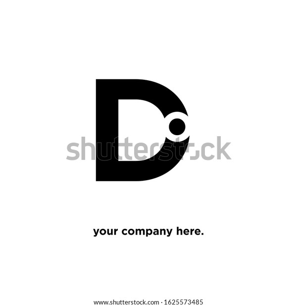 Logo Initial D Black White Background Stock Illustration 1625573485 ...