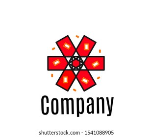 Logo Square Shape Which Developed Into Stock Illustration 1541088905