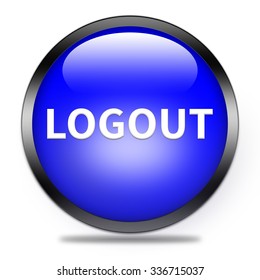 Logout Button Isolated Stock Illustration 336715037 | Shutterstock