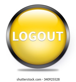 Logout Button Isolated Stock Illustration 340925528 | Shutterstock