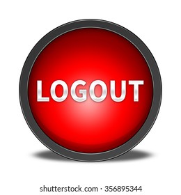 Logout Button Isolated Stock Illustration 356895344 | Shutterstock