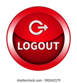 Logout Button Isolated Stock Illustration 390242179 | Shutterstock