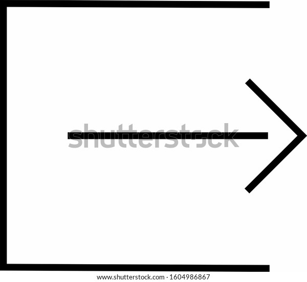 Logout Icon User Interface Stock Illustration 1604986867