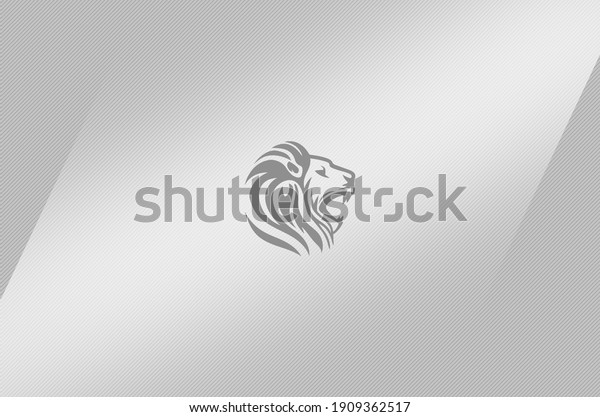 Loin Icon Background Texture Elegant Wallpaper Stock Illustration ...