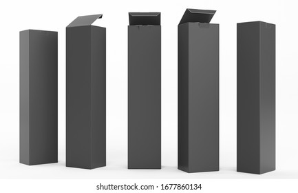 Long Blank Packages Various Angle Set Stock Illustration 1677860134 ...