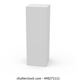 Long Box White Box Packaging Template: ilustración de stock 498271111 ...