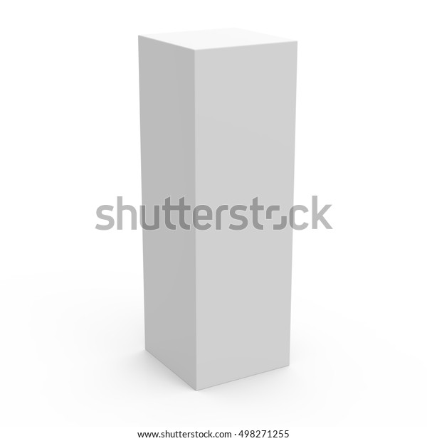Long Box White Box Packaging Template Stock Illustration 498271255 ...