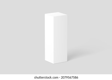 Long Rectangle Box White Blank 3d Stock Illustration 2079567586 ...