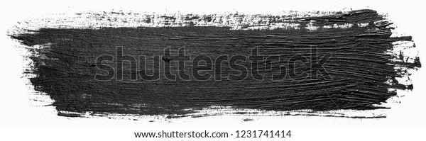 Long Rectangular Hand Drawn Isolated Paintbrush: ilustración de stock ...