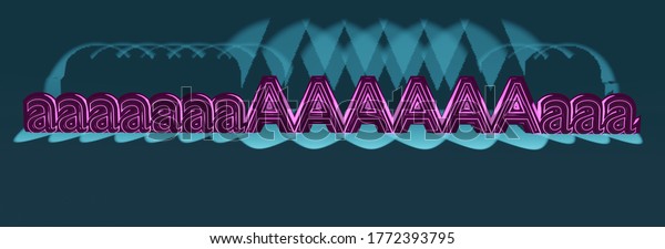 Long Scream Blue Background Stock Illustration 1772393795 | Shutterstock