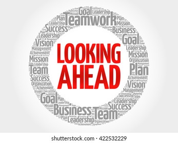 Looking Ahead Circle Word Cloud Business Stock Illustration 422532229 ...
