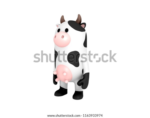Looking Right Cow 3d Rendering Stock Illustration 1163933974 | Shutterstock