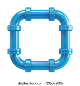 Loopback Blue Pipe Closed System Loop Stock Illustration 236872006