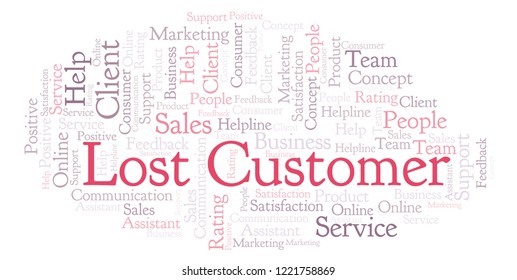 Lost Customer Word Cloud Stock Illustration 1221758869 | Shutterstock