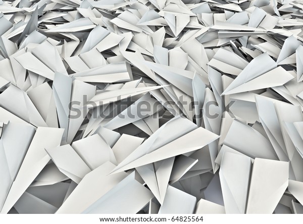 Lots Paper Planes Stock Illustration 64825564 | Shutterstock