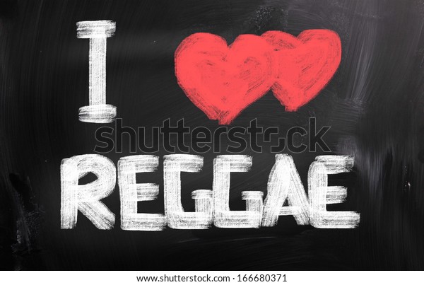 Love Reggae Concept Stock Illustration 166680371
