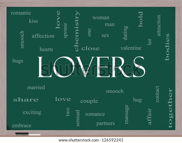Lovers Word Cloud Concept On Blackboard Stock Illustration 126592241 ...