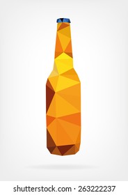 Low Poly Beer Bottle Stock Illustration 263222237 | Shutterstock