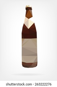 Low Poly Beer Bottle Stock Illustration 263222276 | Shutterstock