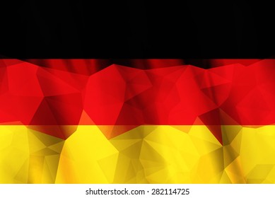 Germany Flag Abstract Polygon Geometric Shape Stock Vector (Royalty ...