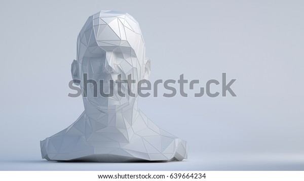 Low Poly Style Human Head On 库存插图 639664234 | Shutterstock