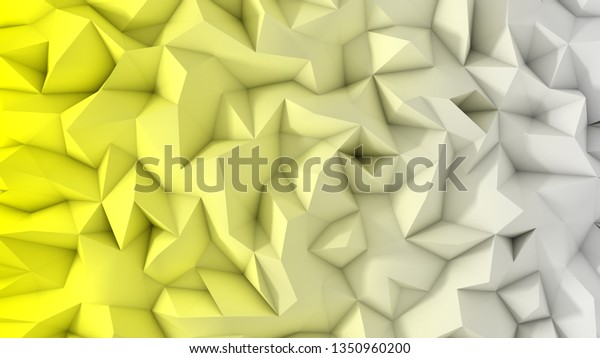 Low Poly Yellow Background 3d Illustrasyon Stock Illustration ...