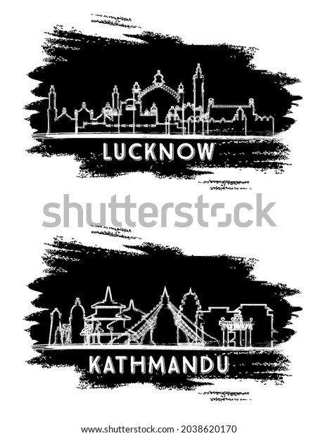 Lucknow India Kathmandu Nepal City Skyline Stock Illustration ... Lucknow India Kathmandu Nepal City Skyline Stock Illustration ...