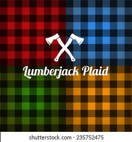 Lumberjack Plaid Pattern Set Stock Illustration 235752475 | Shutterstock