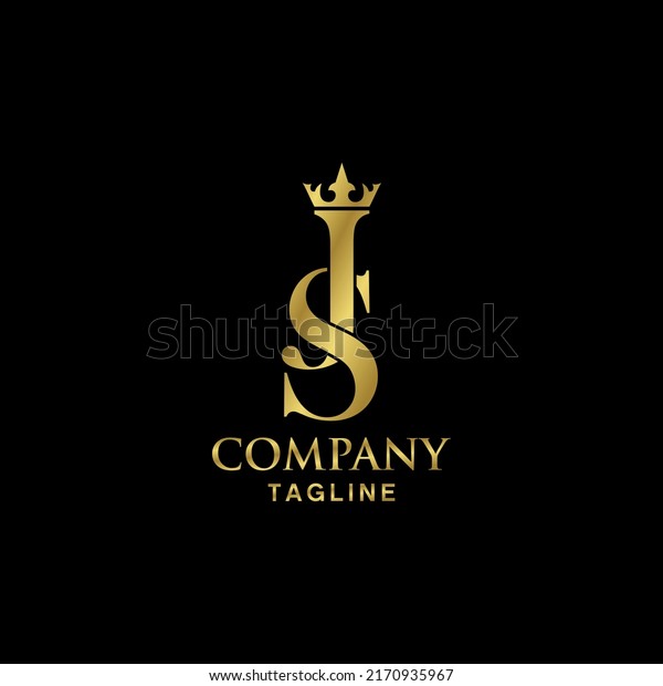 Luxury Initial Js Crown Logo Design Stock Illustration 2170935967 ...
