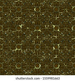 Luxury Regal Seamless Pattern Gold Mesh Stock Illustration 1559981663 ...