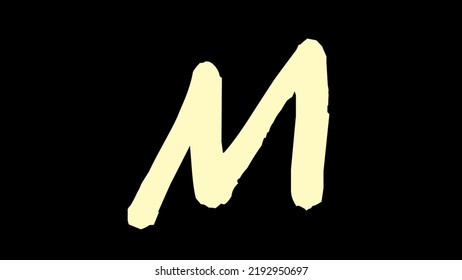 M Alphabet Abcd Alphabets Learning Stock Illustration 2192950697 ...