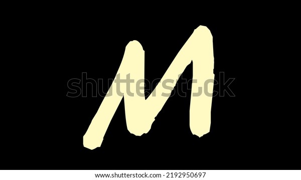 M Alphabet Abcd Alphabets Learning Stock Illustration 2192950697 ...
