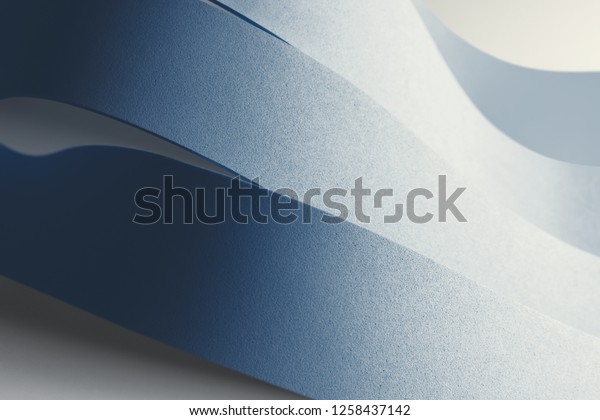 Macro Image Blue Curved Elements Abstract Stock Illustration 1258437142 ...