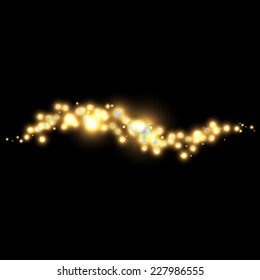 Magic Background Gold Lights Stock Illustration 227986555 | Shutterstock