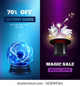 Magic Banners Vertical Stock Illustration 363049361 | Shutterstock