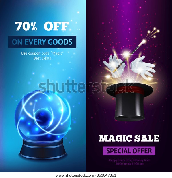 Magic Banners Vertical Stock Illustration 363049361 | Shutterstock