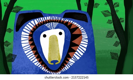 Magic Character Bear Forest Stock Illustration 2157222145 | Shutterstock