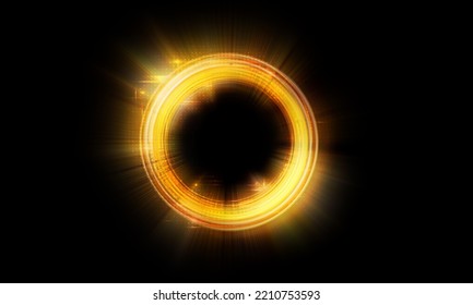 Magic Circle Light Effect Bright Sphere Stock Illustration 2210753593 ...