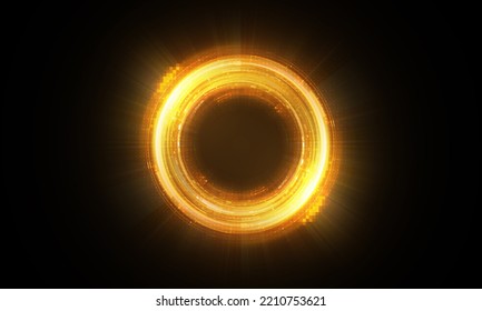 Magic Circle Light Effect Bright Sphere Stock Illustration 2210753621 ...