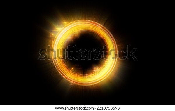 Magic Circle Light Effect Bright Sphere Stock Illustration 2210753593 ...
