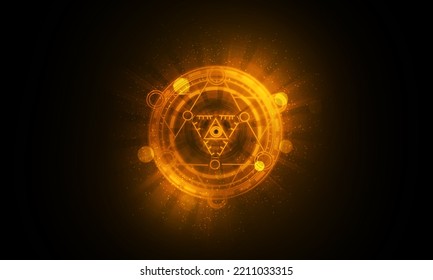 Magic Circle Light Effect Summoning Magic Stock Illustration 2211033315 ...
